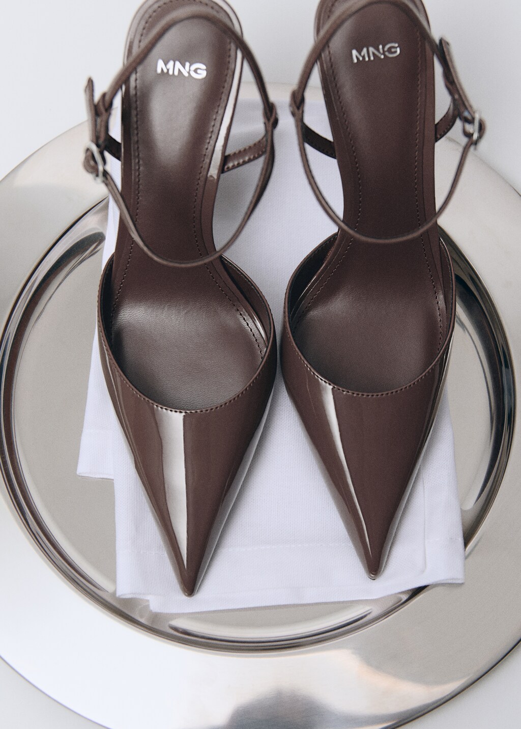 Patent heeled shoes - Women | MANGO USA