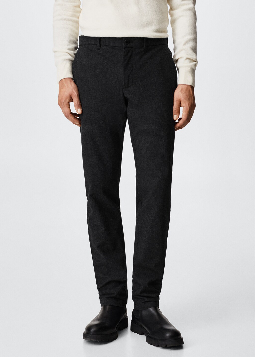 Slim Fit Cotton Trousers Men Mango Vietnam