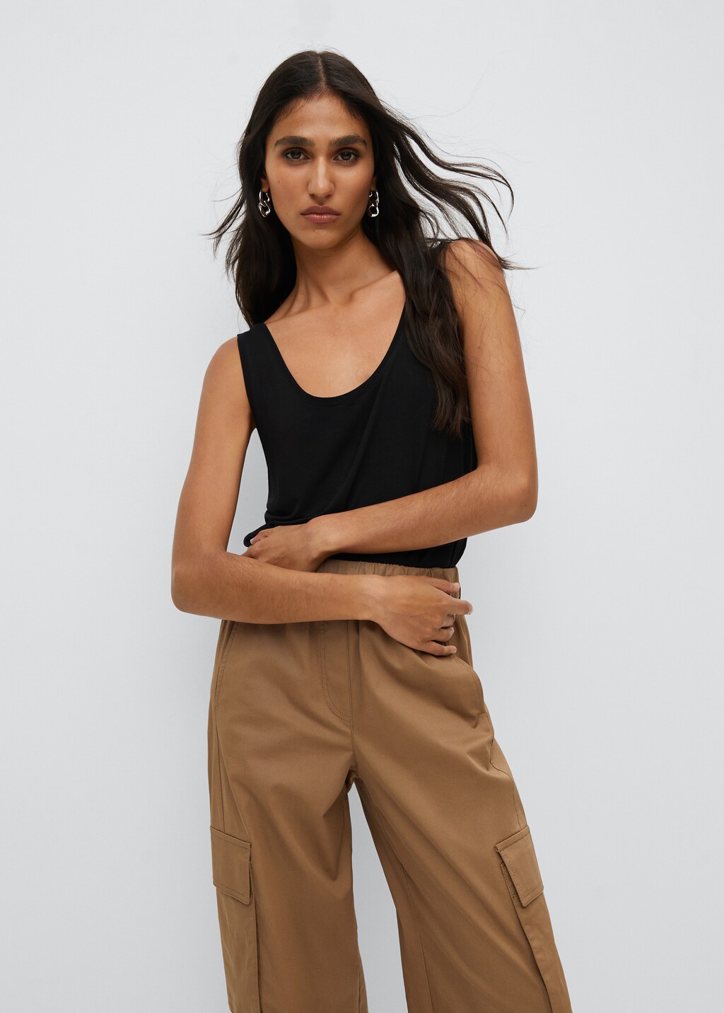 Flowy strap top - Woman | MANGO Taiwan area