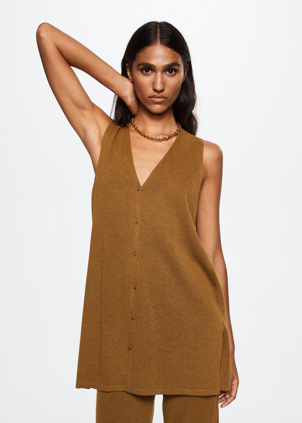 Oversized fine-knit cardigan - Woman | MANGO Libya