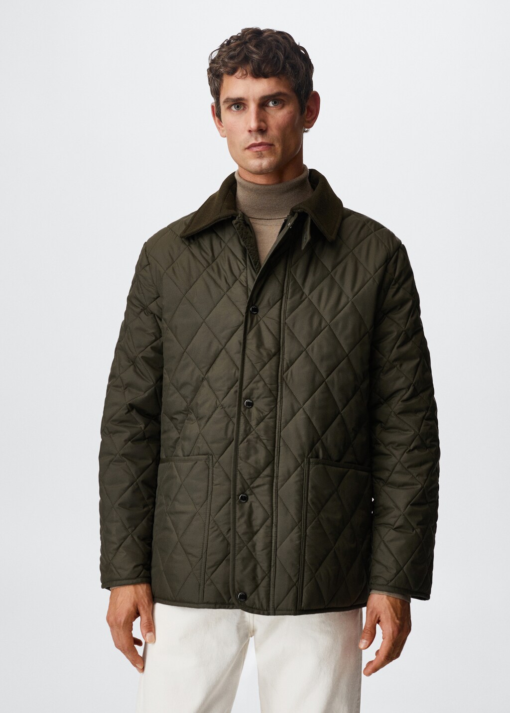 Textured Padded Jacket Men Mango Armenia