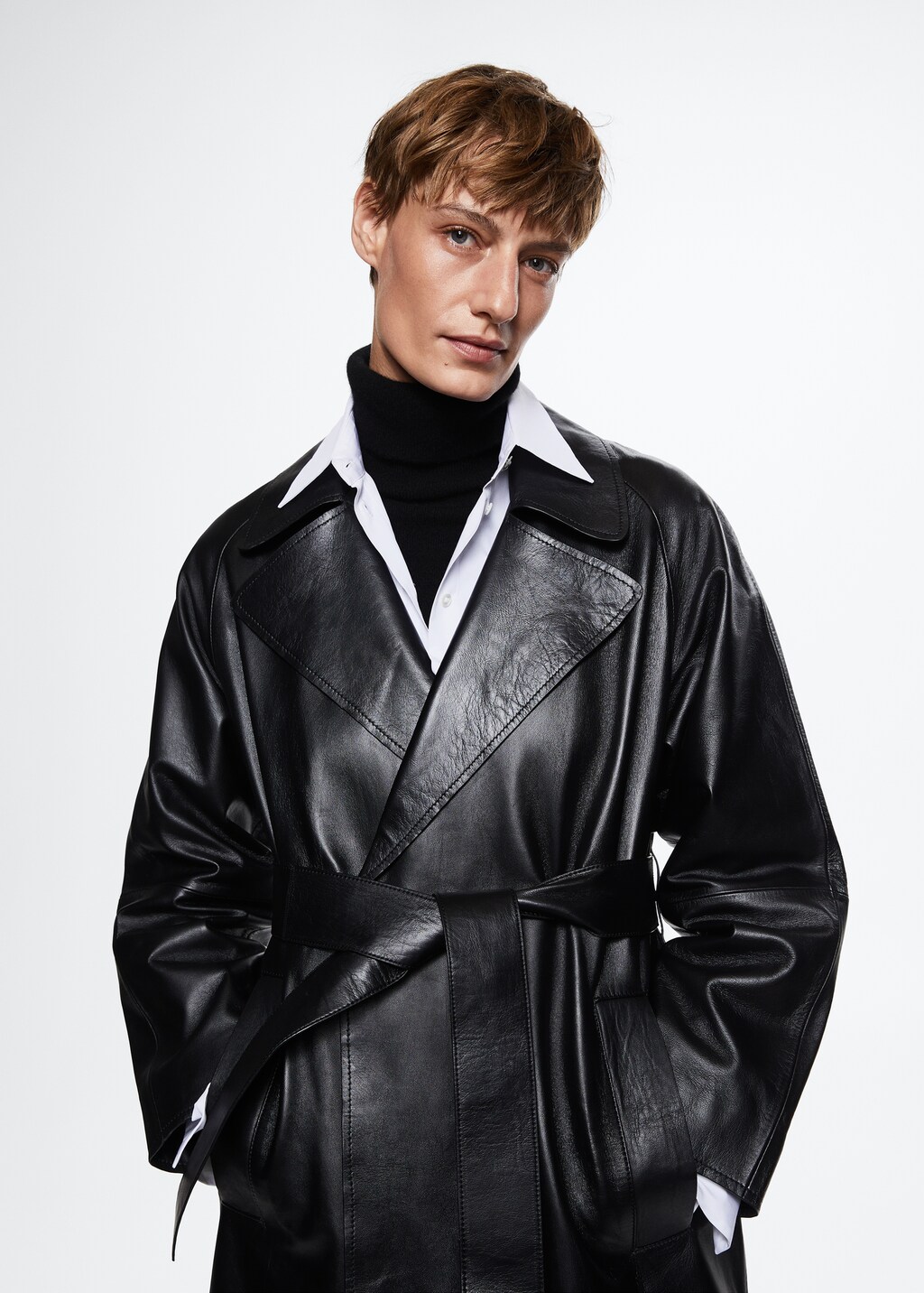 100% LWG leather trench coat - Women | MANGO Kosovo 100% LWG leather trench coat - Women | MANGO Kosovo