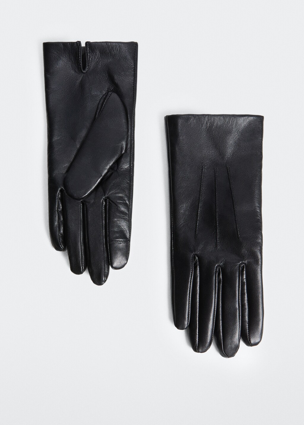 Faux shearling lined leather gloves Women MANGO Kosovo
