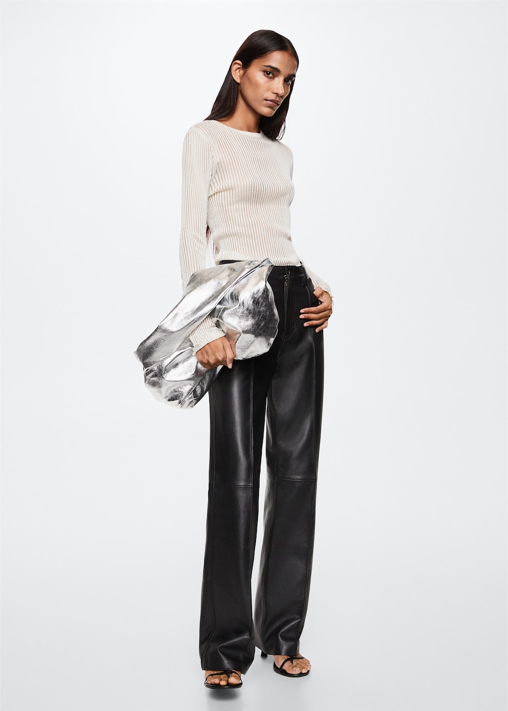 Long sleeve silk t-shirt - Women | MANGO China Long sleeve silk t-shirt - Women | MANGO China