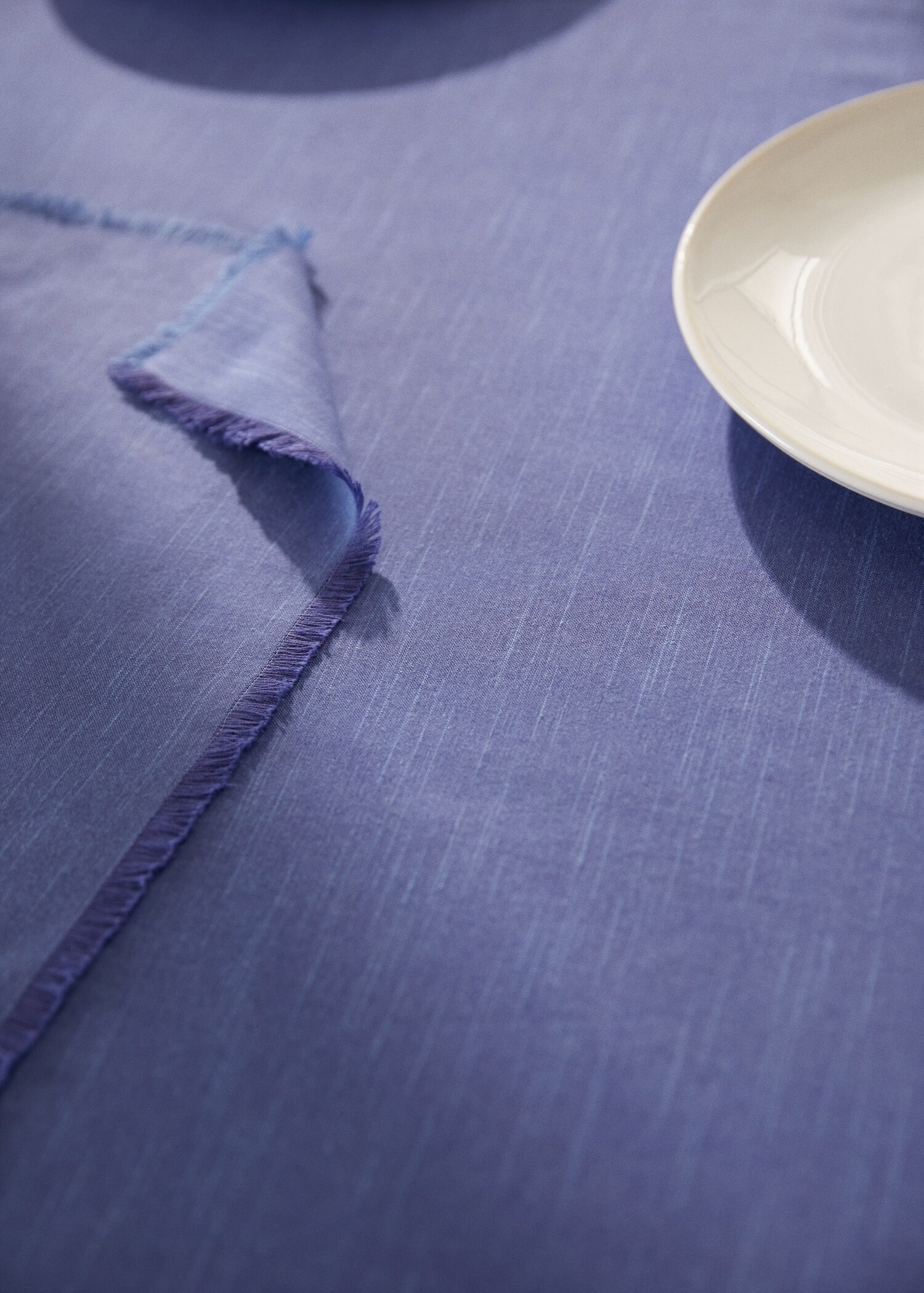 Gerafeld katoenen tafelkleed 150x250 cm