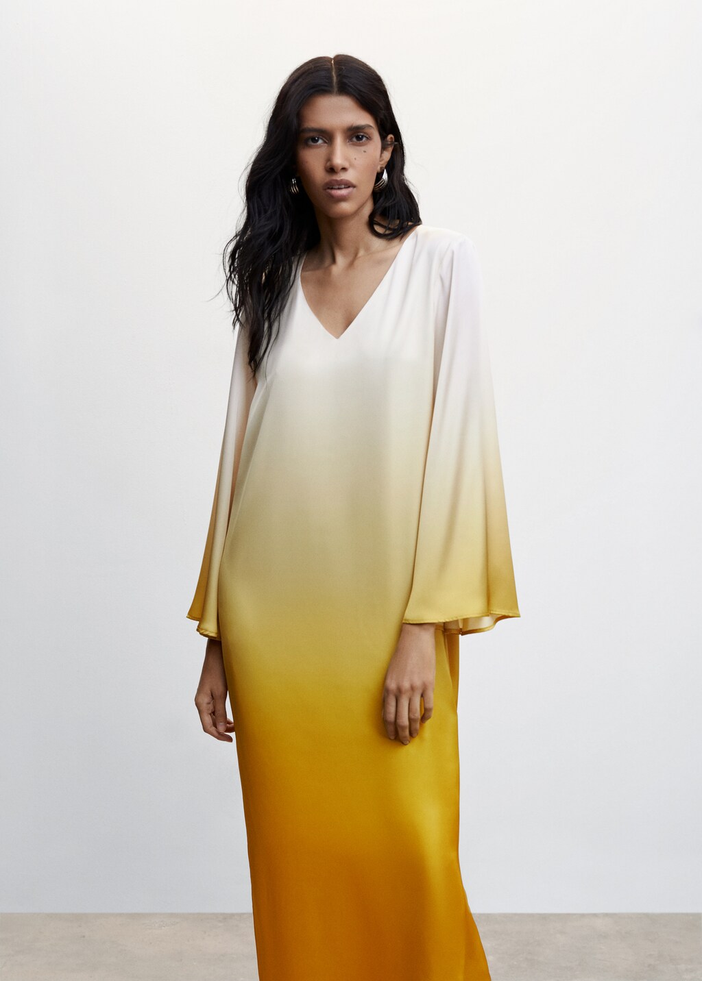 Gradient Satin Dress Women Mango Montenegro
