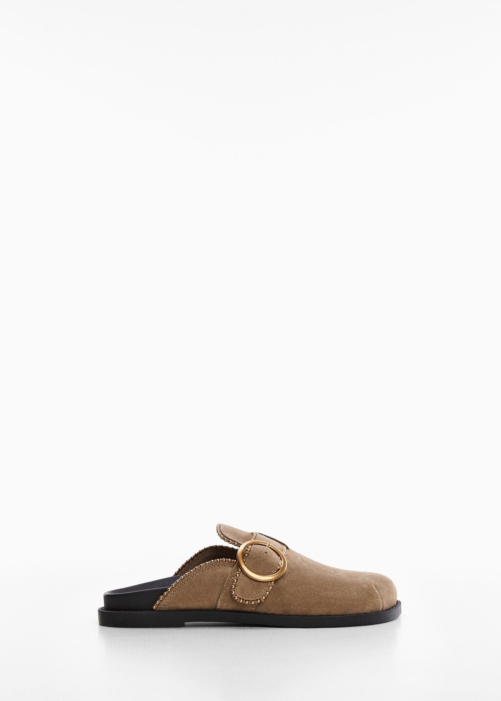 Studded leather clog - Women | MANGO Armenia