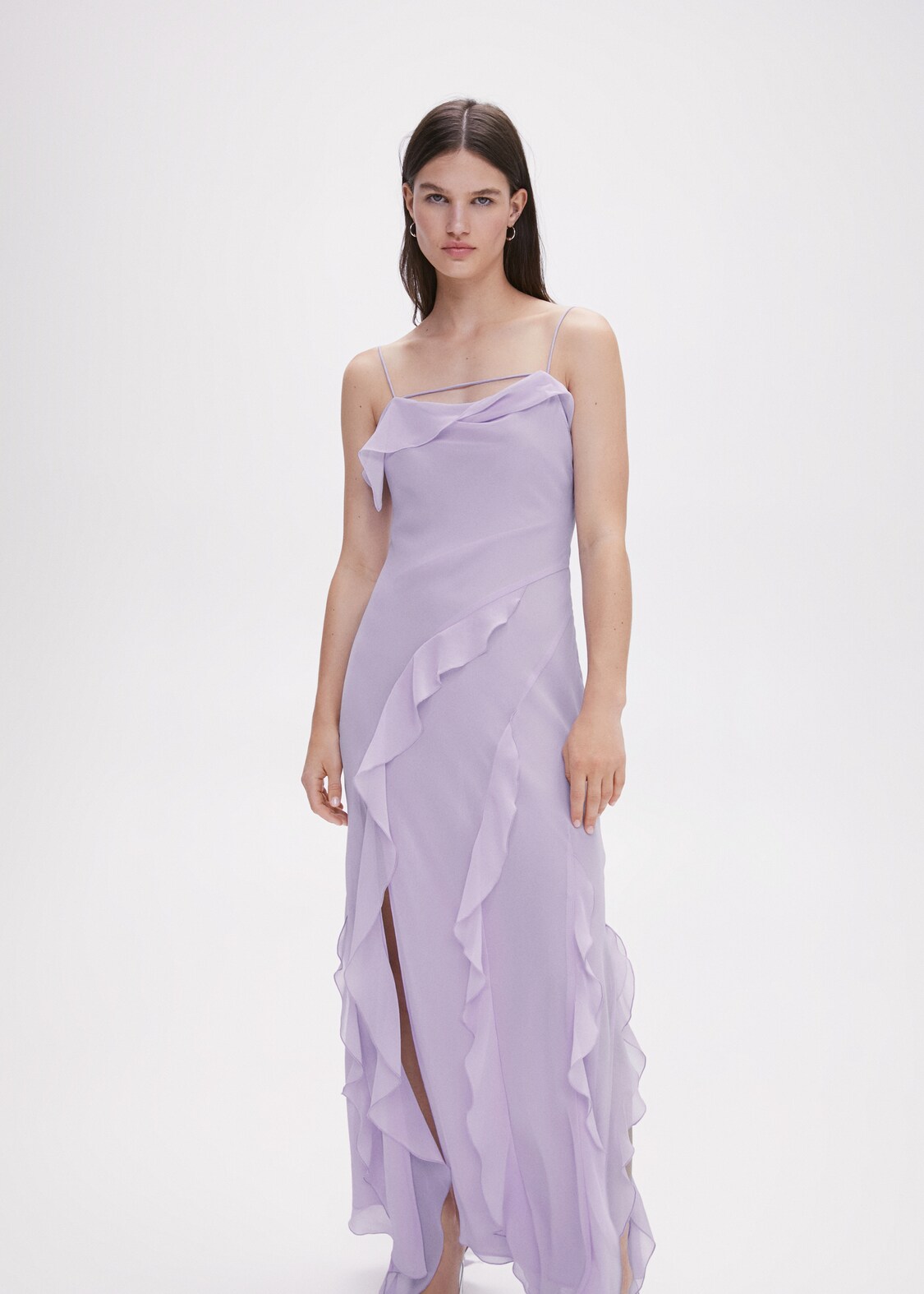 Ruffled detail dress - Women | MANGO Montenegro