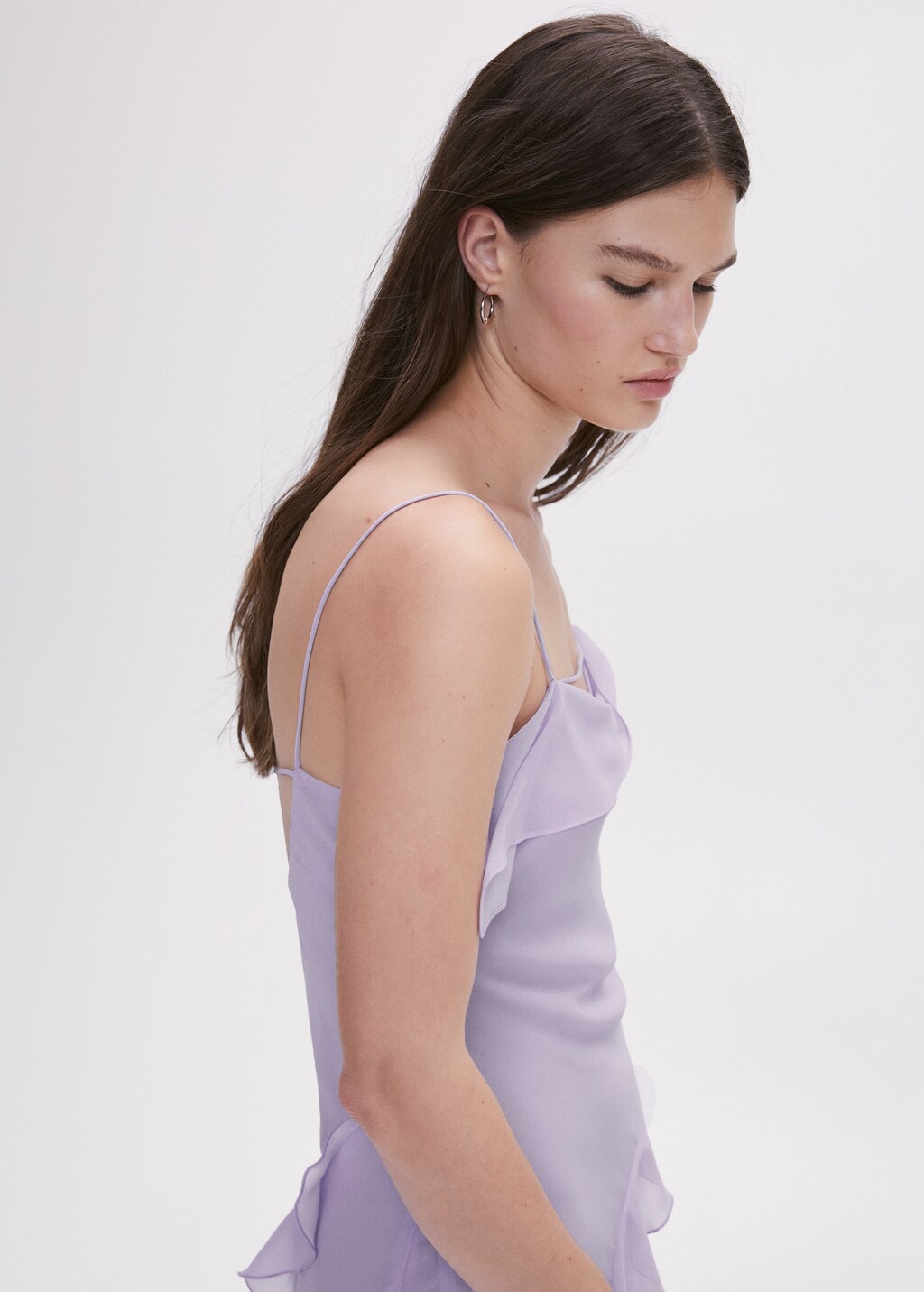 Ruffled detail dress - Women | MANGO Montenegro