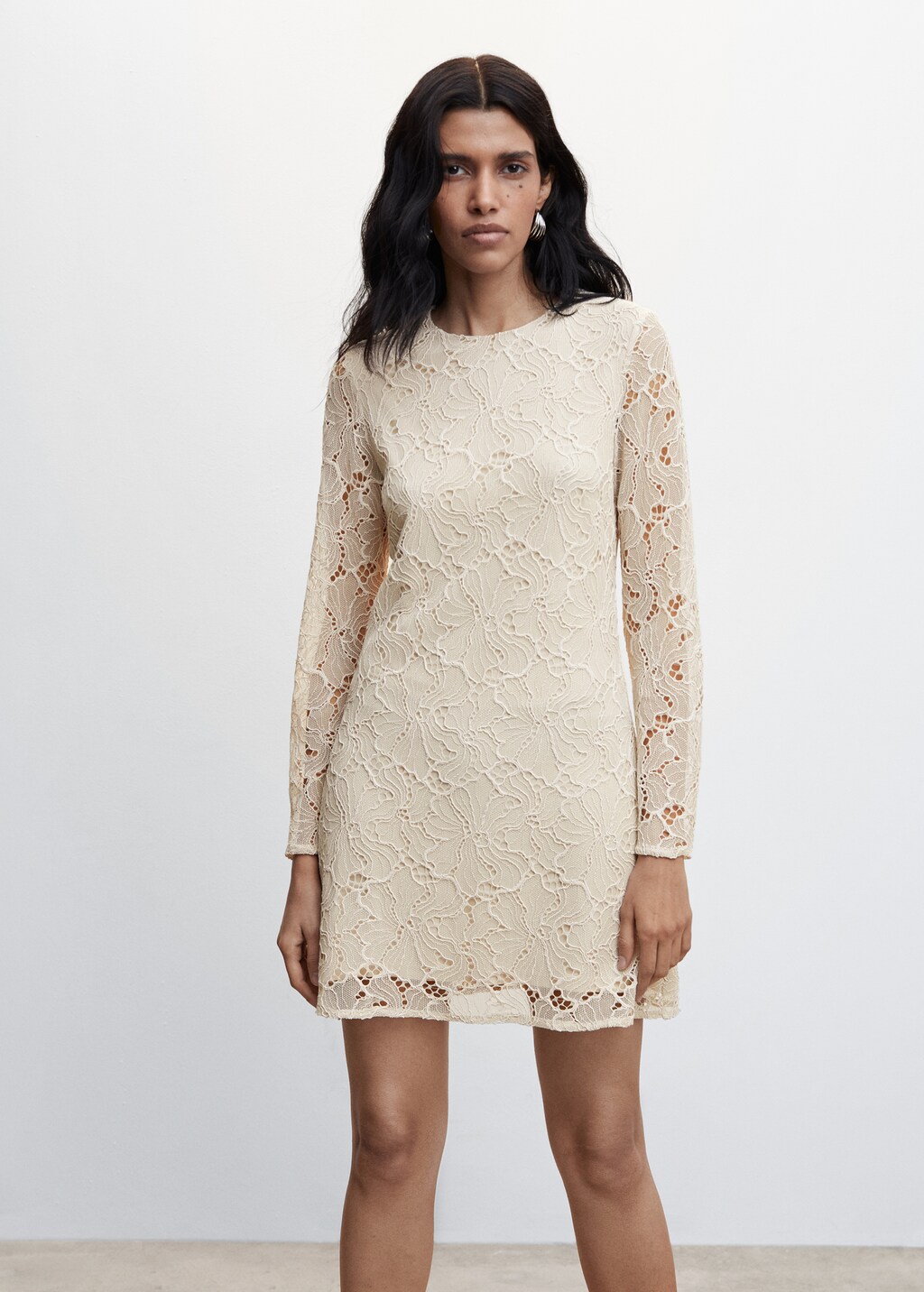 Lace short dress - Woman | MANGO India