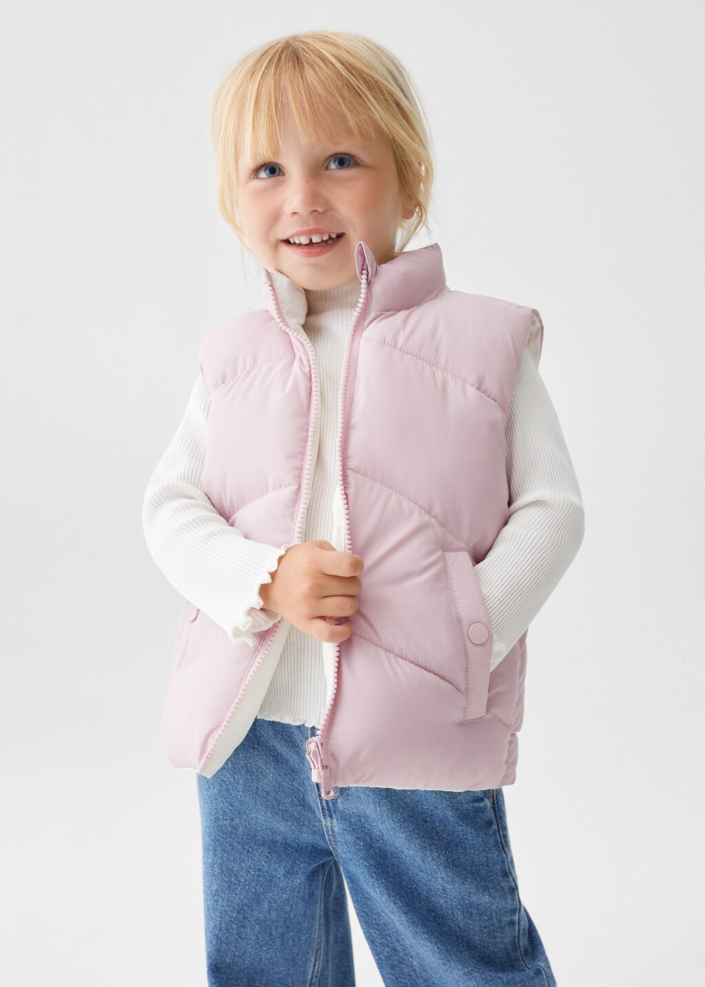 Reversible quilted gilet - Kids | MANGO Pakistan