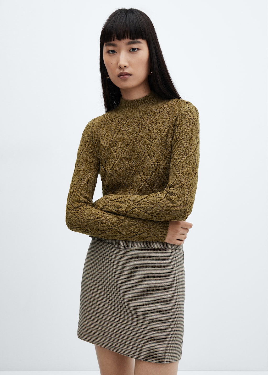 Open Work Detail Sweater Women Mango Taiwan Area