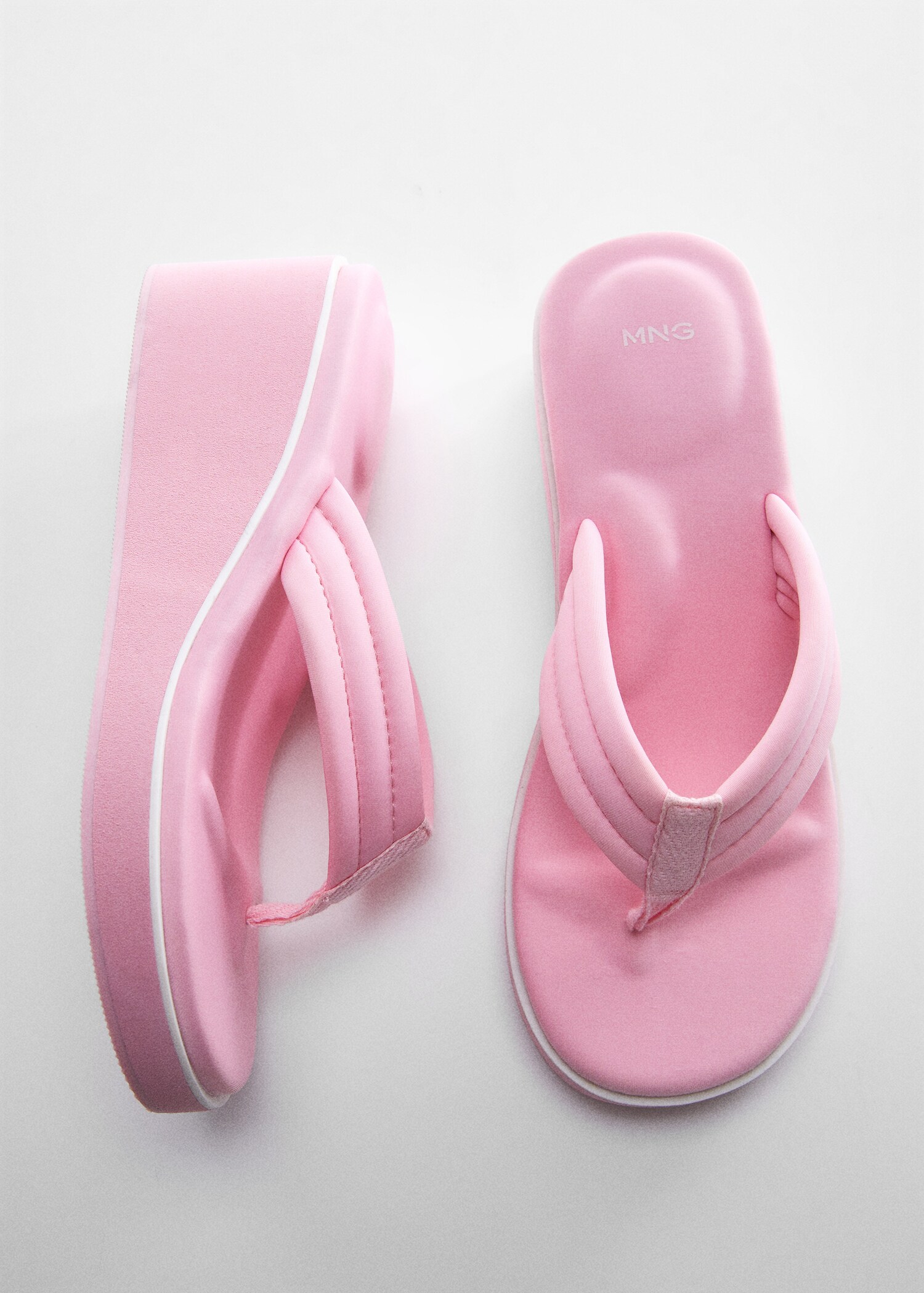 Platform quilted sandals