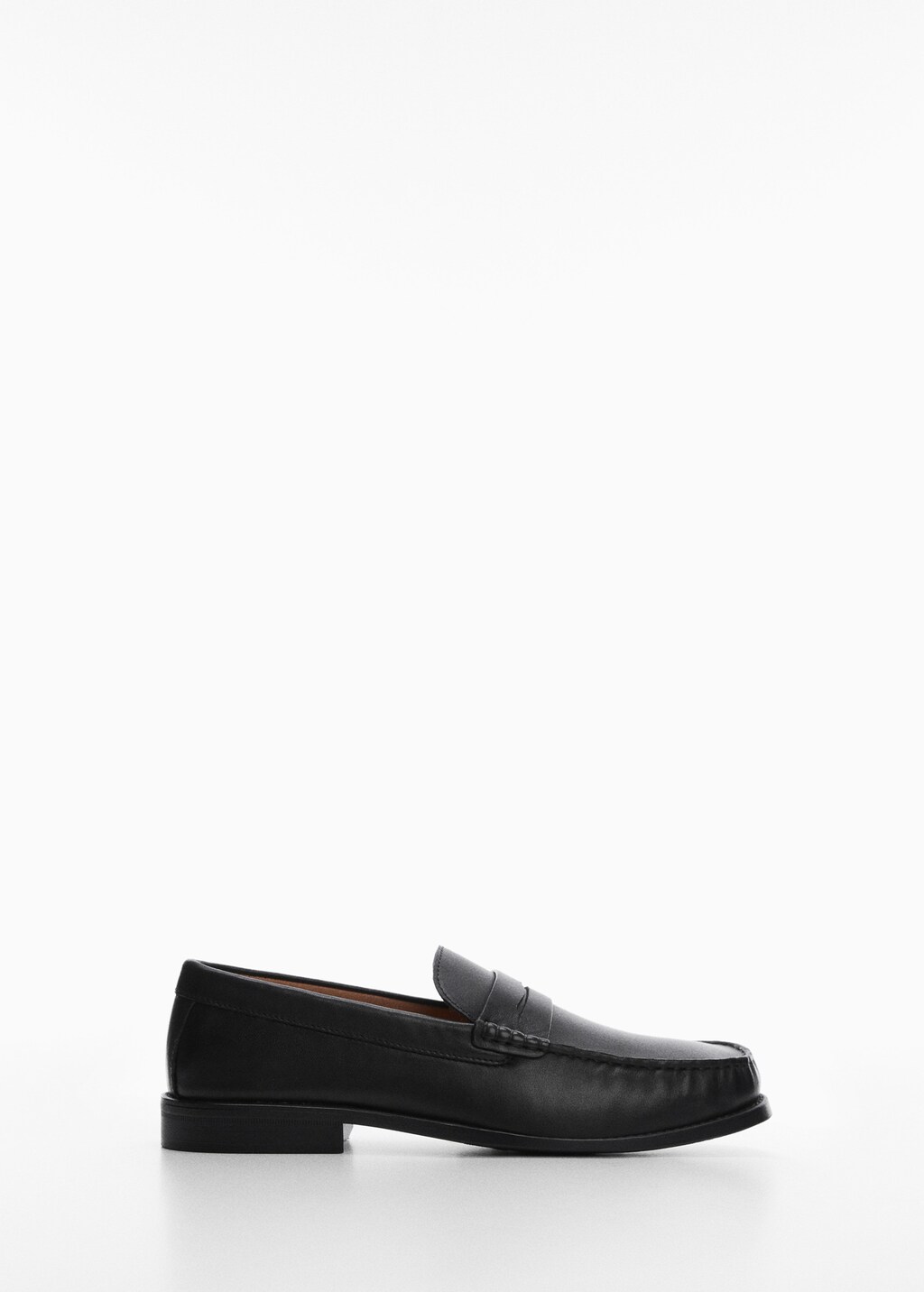 Leather penny loafers