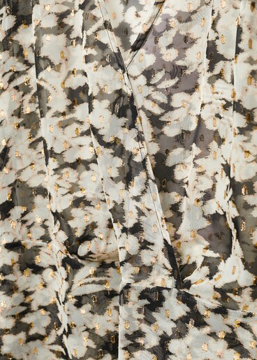 Floral Print Crossover Blouse Women Mango Usa