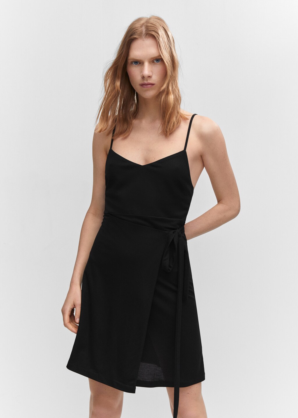 Bow wrap dress - Woman | MANGO Cyprus (Euros)