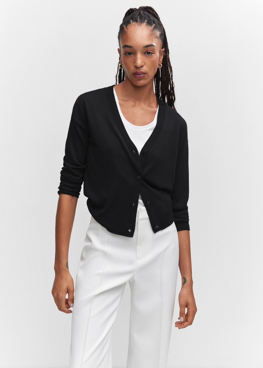 Fine-knit cardigan - Women | MANGO Armenia