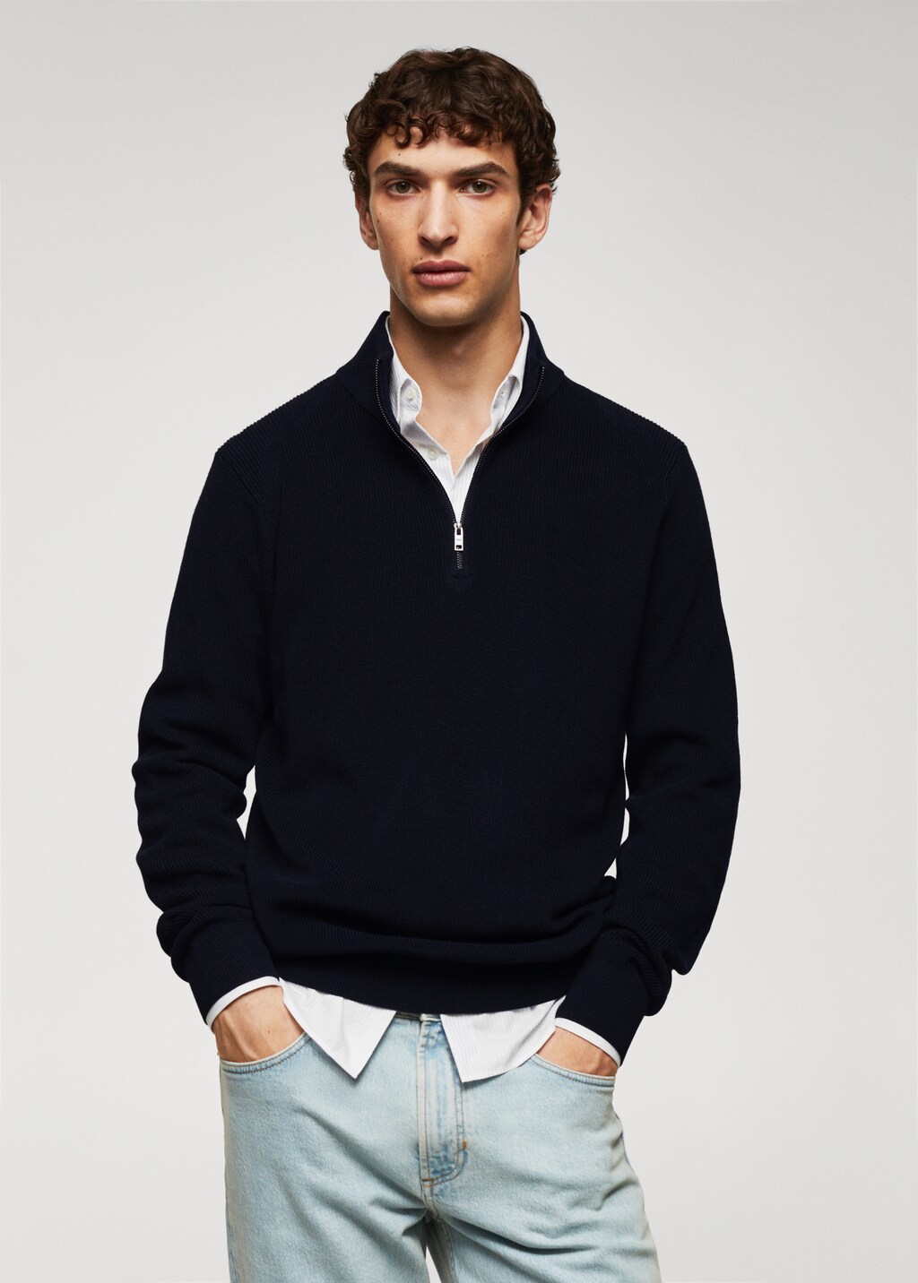 Perkins sweater with cowl neck - Man | MANGO USA