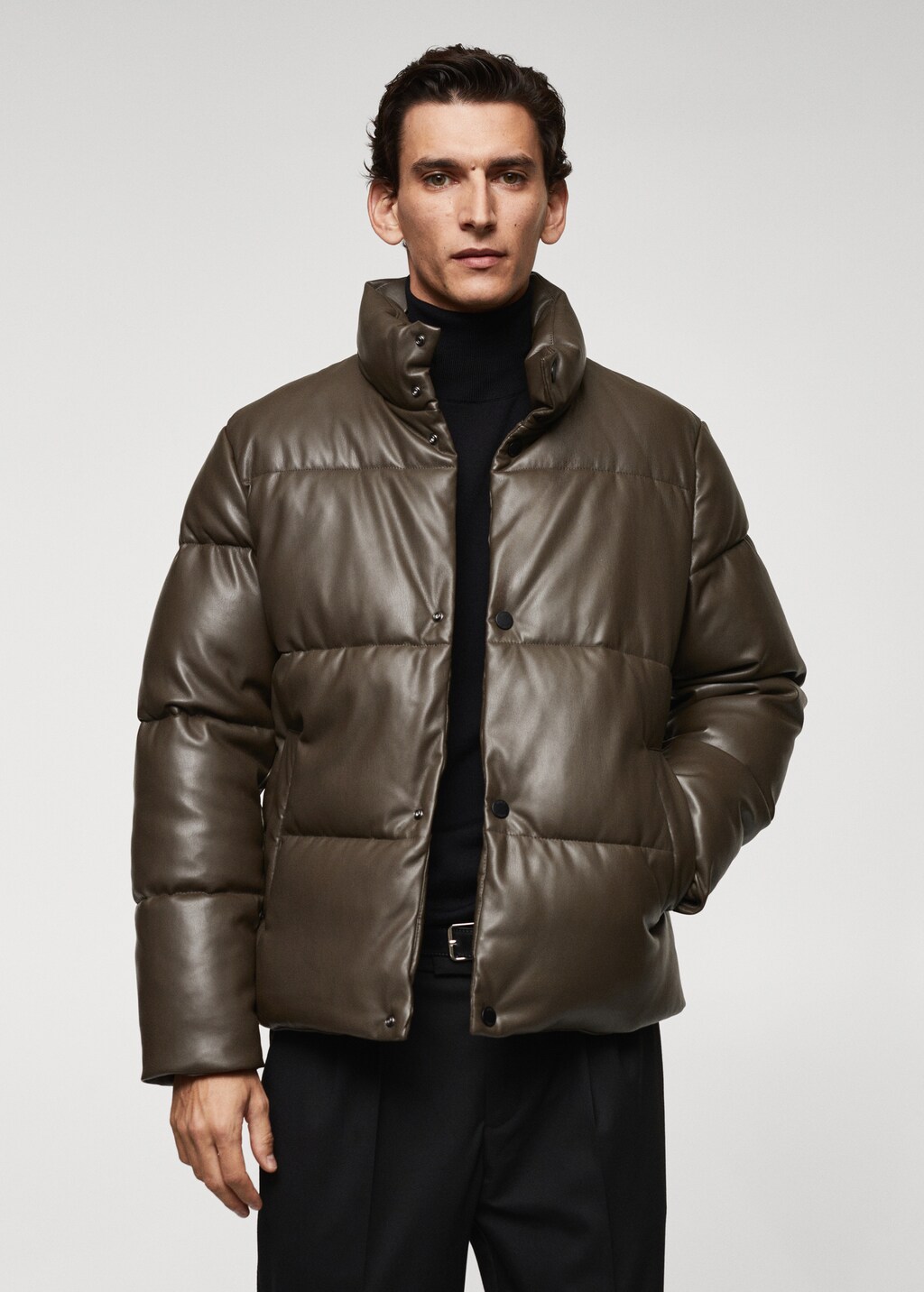 Quilted skin style jacket - Men | MANGO Philippines