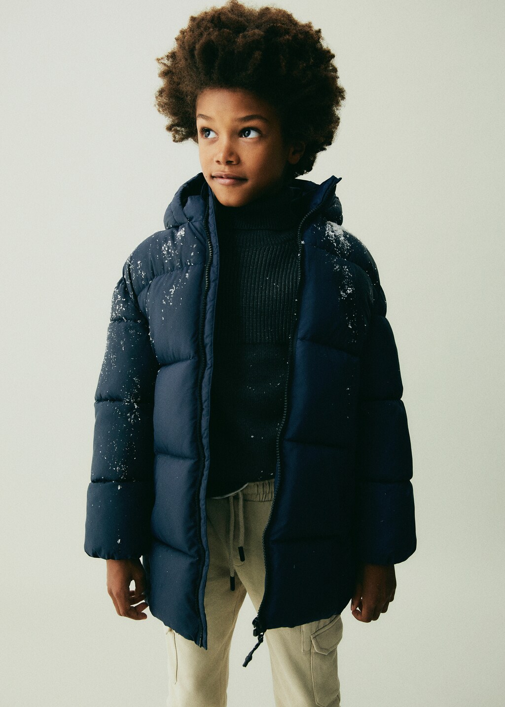 Quilted long coat Kids MANGO China