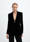 Velvet blazer - Woman | MANGO USA