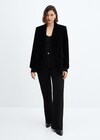 Velvet blazer - Woman | MANGO USA