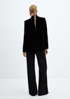 Velvet blazer - Woman | MANGO USA
