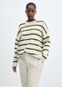 Round-neck striped sweater - Women | MANGO Montenegro