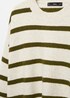 Round-neck striped sweater - Women | MANGO Montenegro