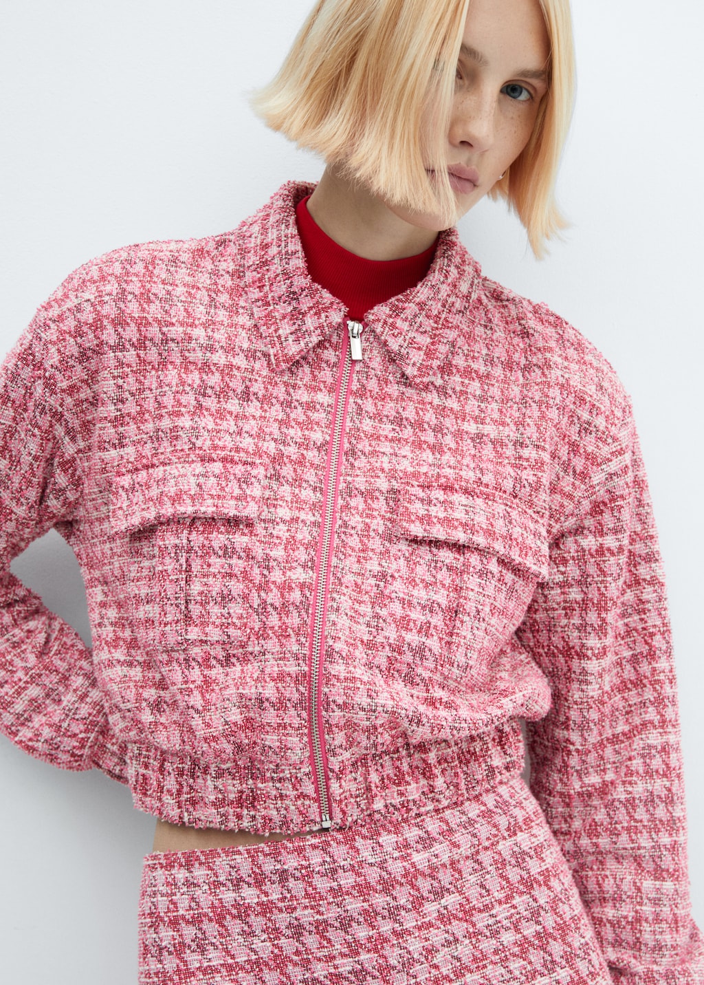 Houndstooth tweed jacket - Women | MANGO Montenegro Houndstooth tweed jacket - Women | MANGO Montenegro