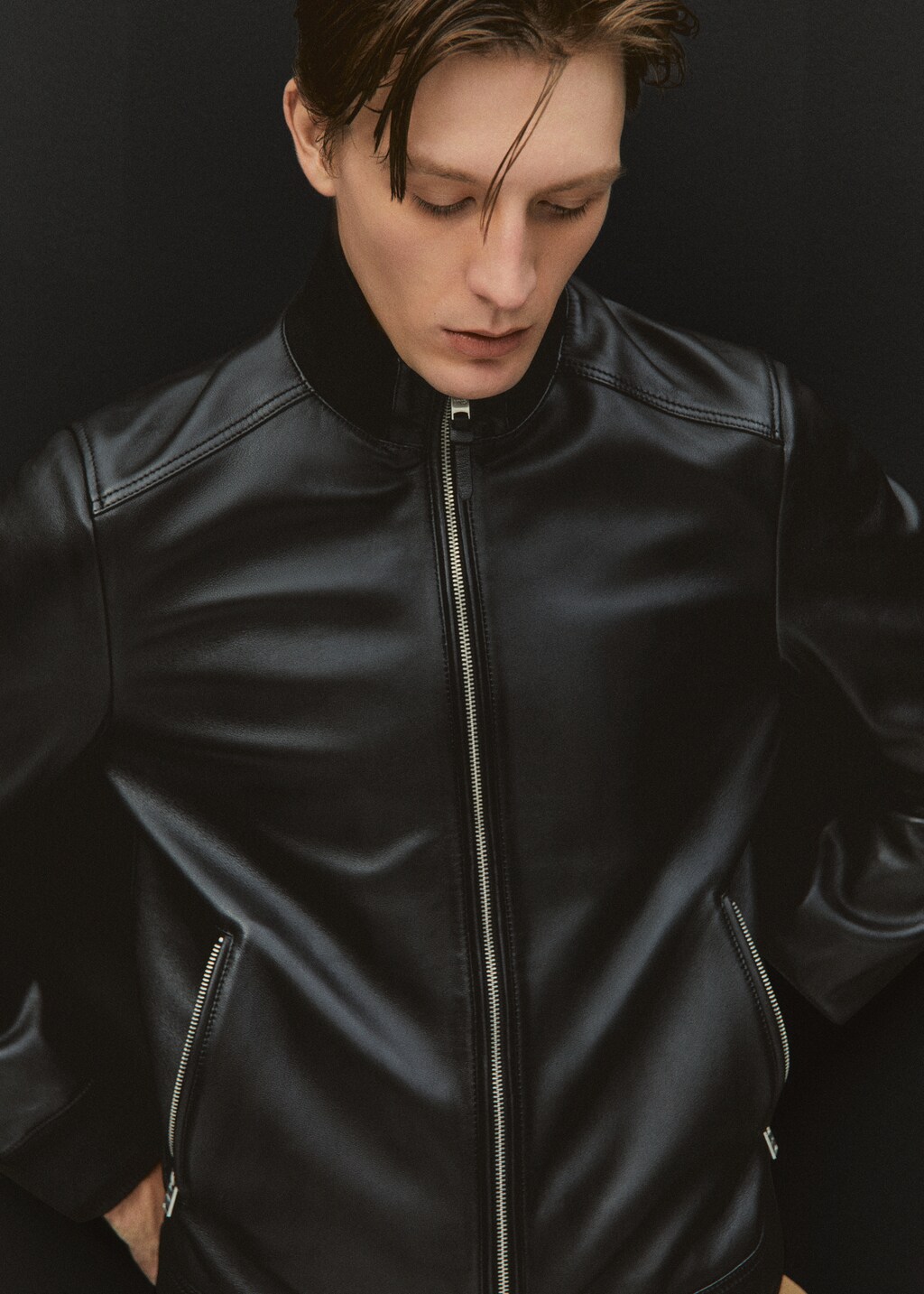 100 nappa leather jacket