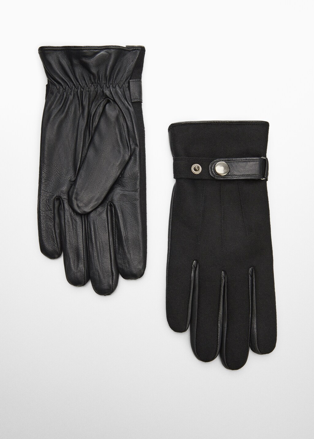 Wool blend lining leather gloves Men MANGO Vietnam