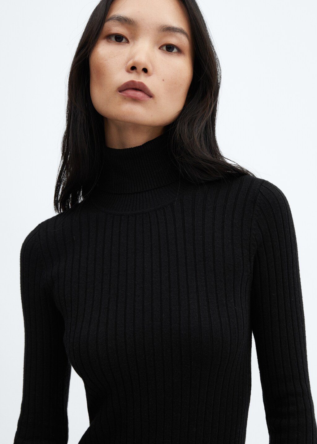 Fitted turtleneck dress - Women | MANGO Montenegro