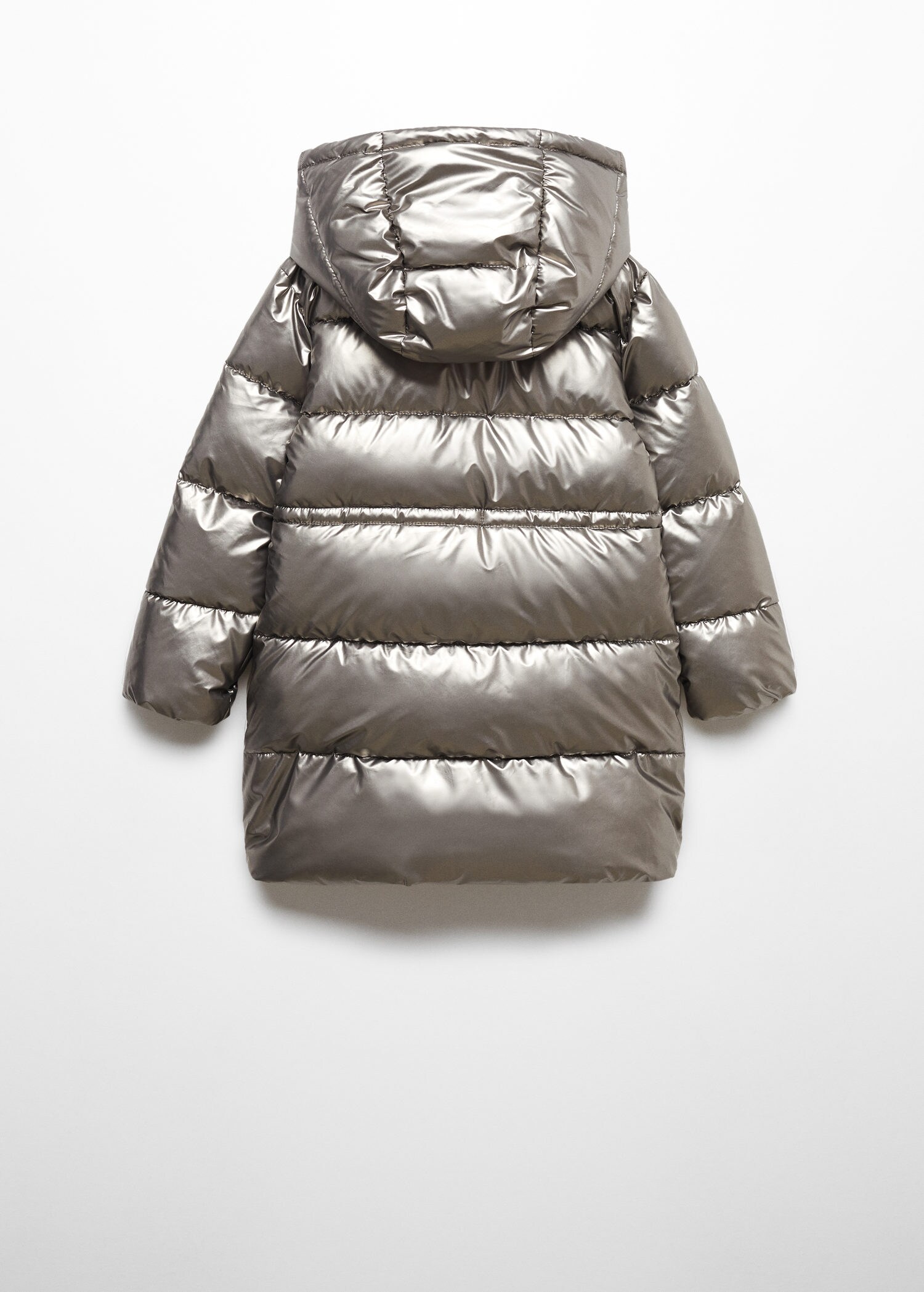 Metallic puffer jacket | MANGO