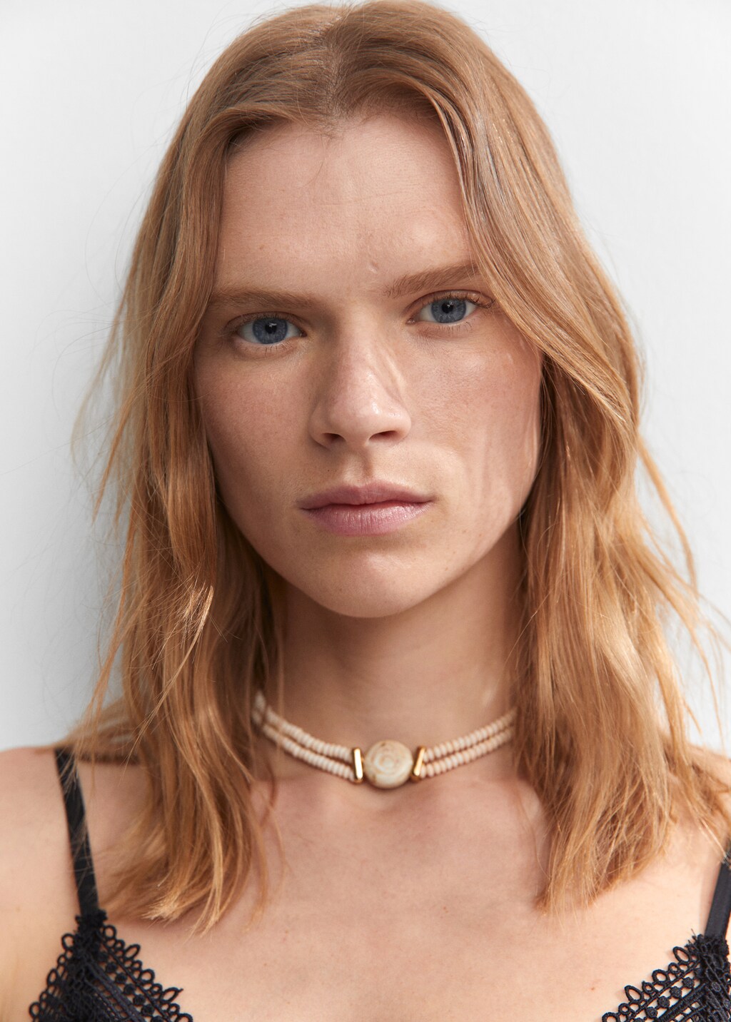 Shell pendant pearl necklace - Women | MANGO Vietnam