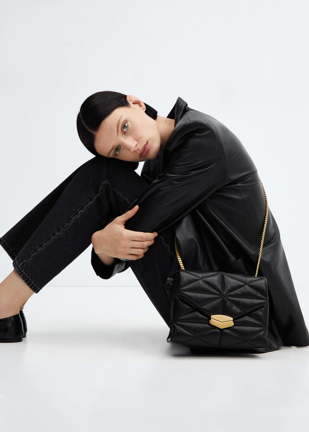 Quilted bag with flap - Women | MANGO Montenegro