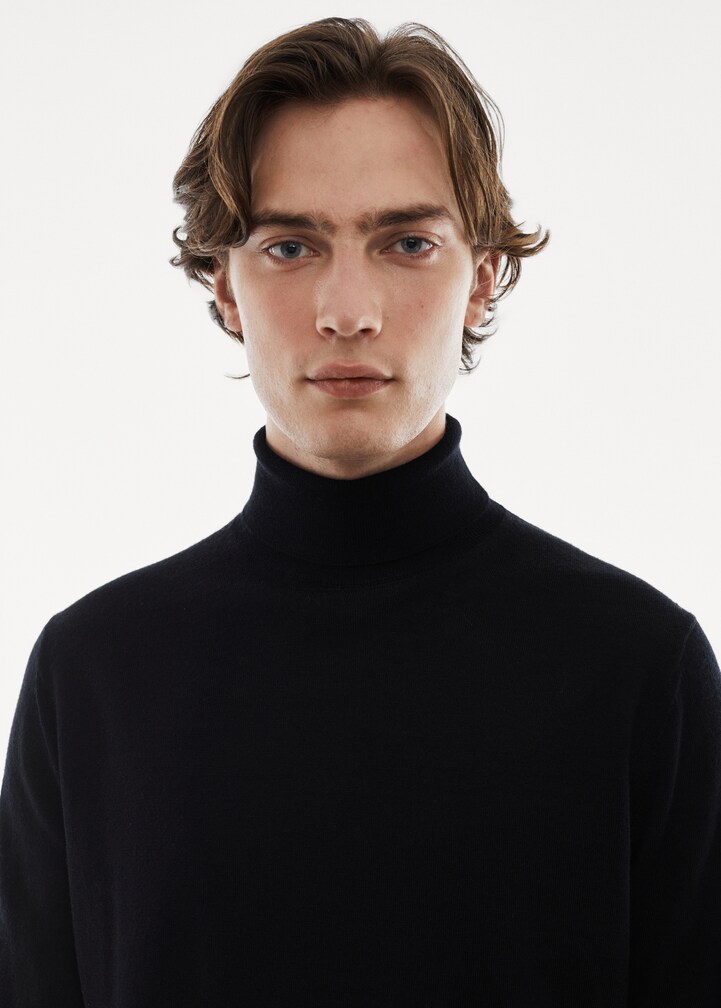 100 Merino Wool Turtleneck Sweater Men Mango Usa
