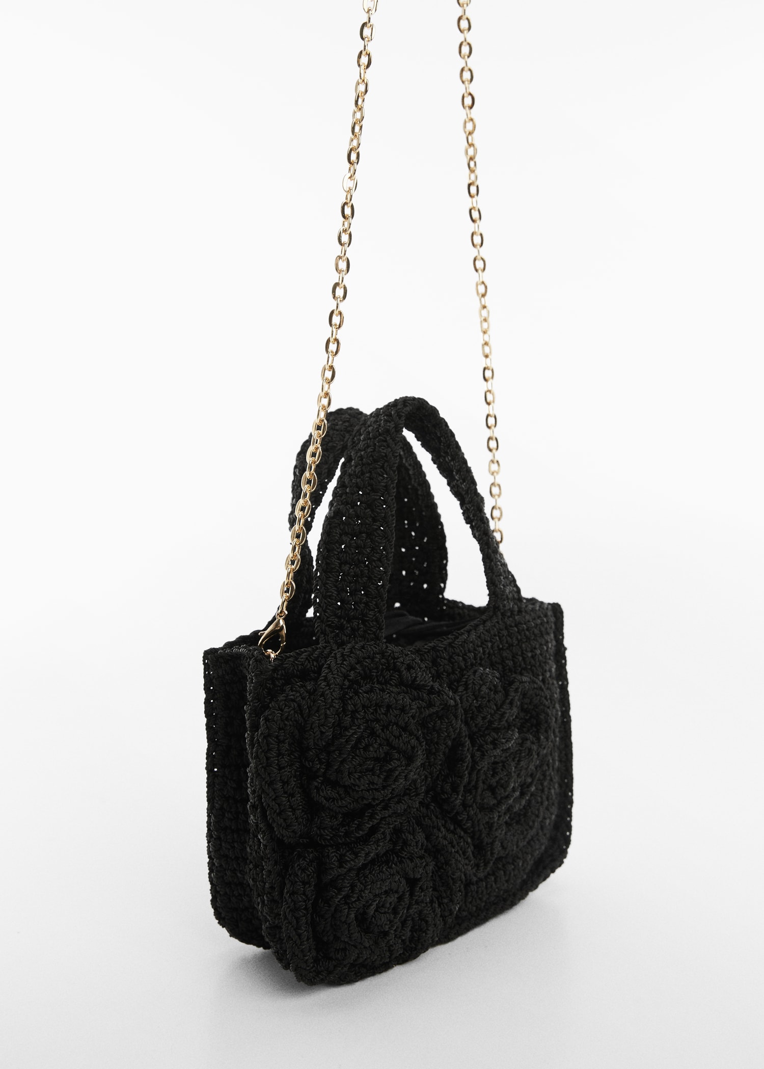 Flowers Crochet Mini Bag Woman Mango Usa