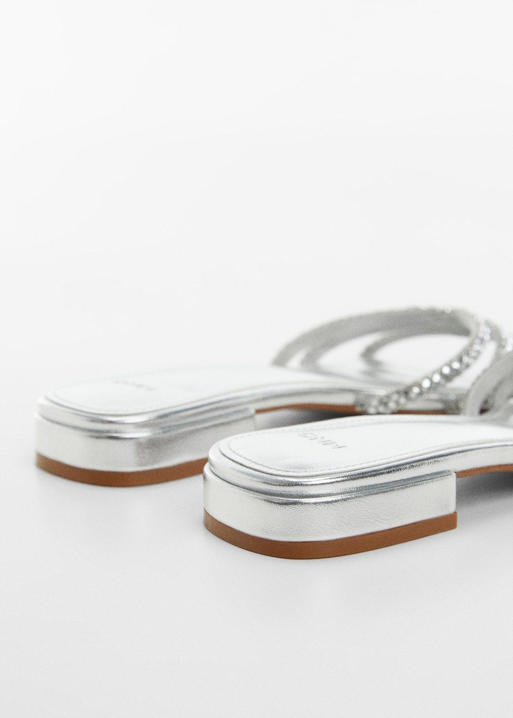 Sandals with glitter straps - Women | MANGO USA Sandals with glitter straps - Women | MANGO USA