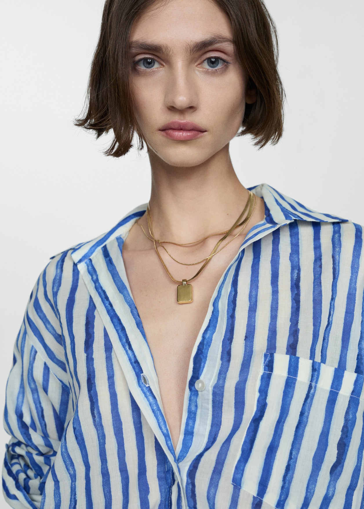 100 Cotton Striped Shirt Women Mango Usa