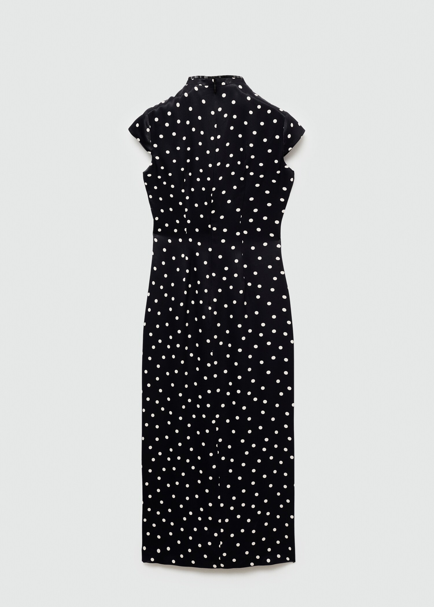 Polka-dot dress with opening detail - Woman | MANGO USA