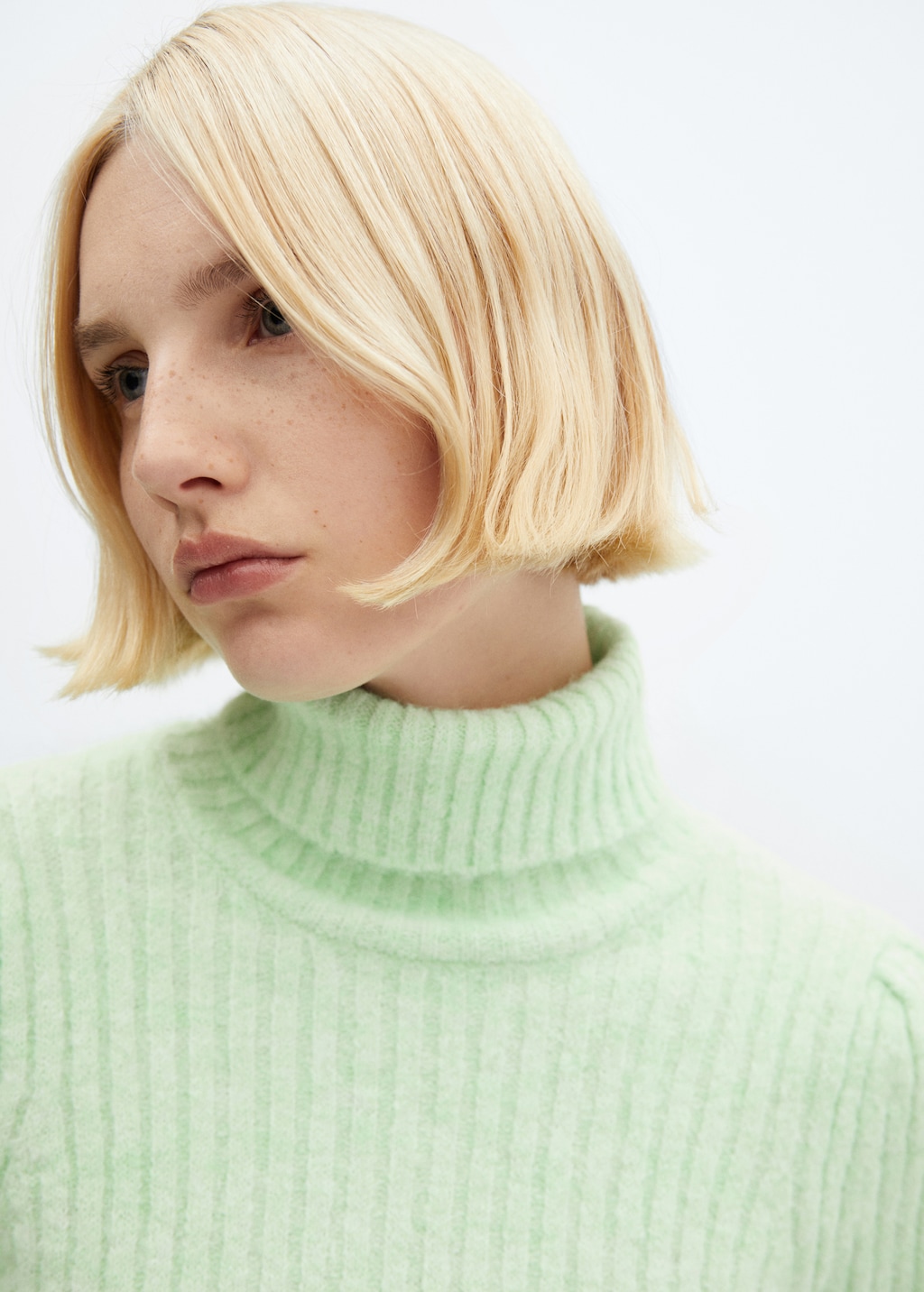 Turtleneck knitted sweater - Women | MANGO Japan Turtleneck knitted sweater - Women | MANGO Japan