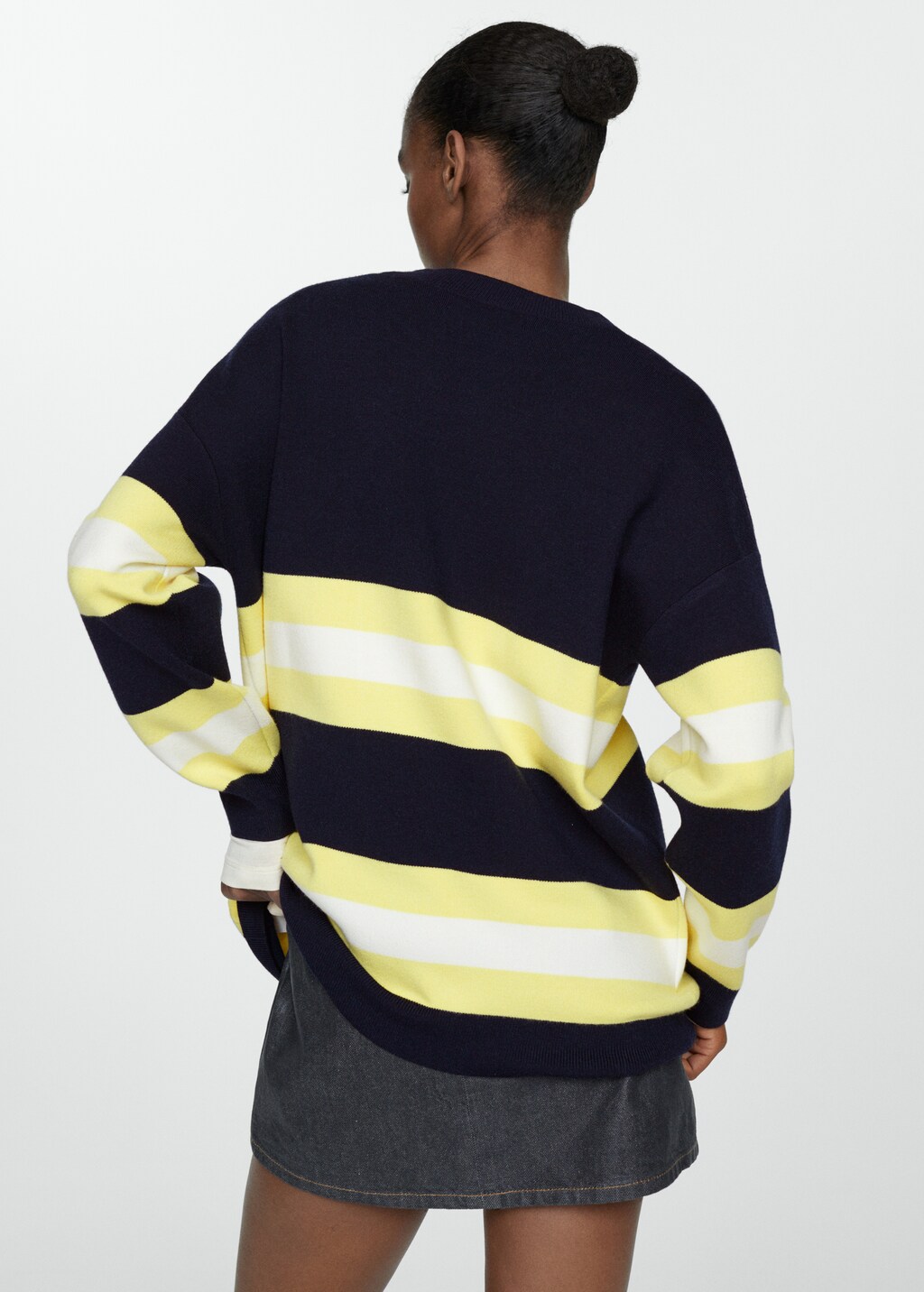Striped knit sweater - Woman | MANGO USA