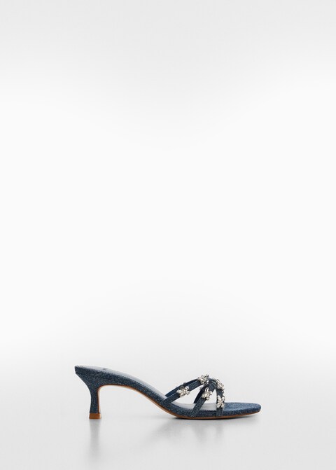 Heeled denim sandals - Woman | MANGO Montenegro