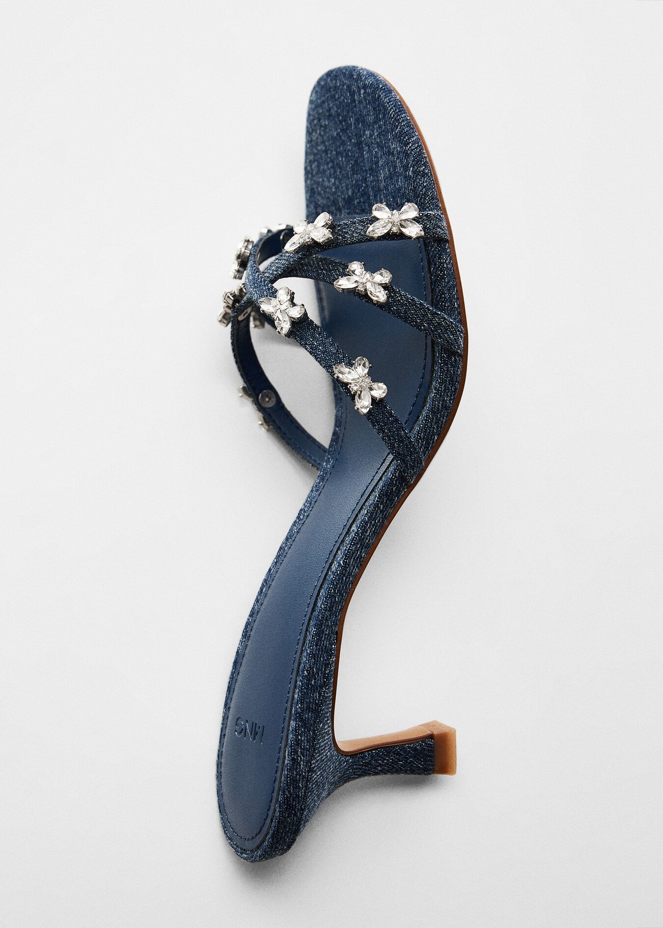 Heeled denim sandals - Woman | MANGO Montenegro