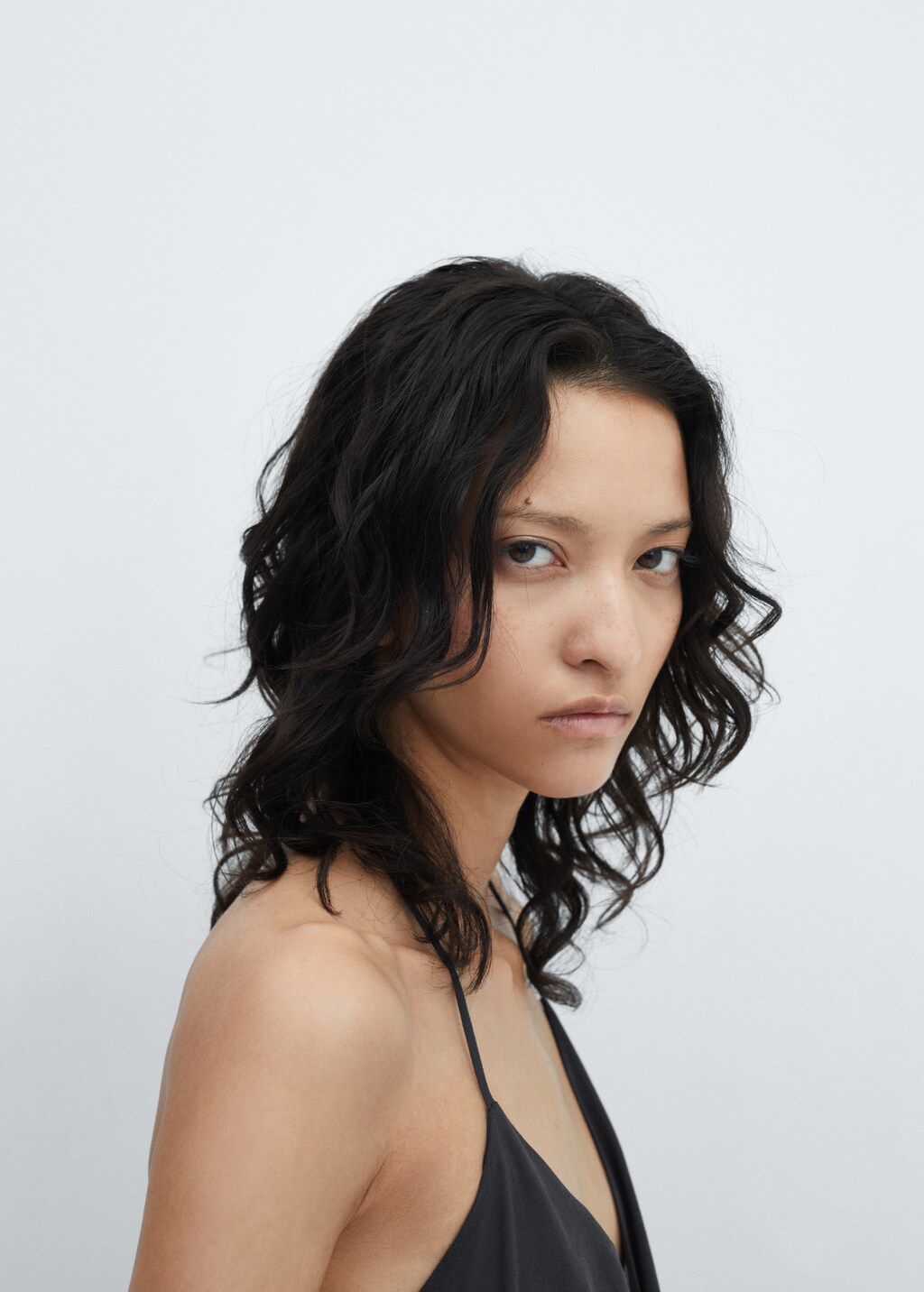 Open-back draped top - Woman | MANGO USA