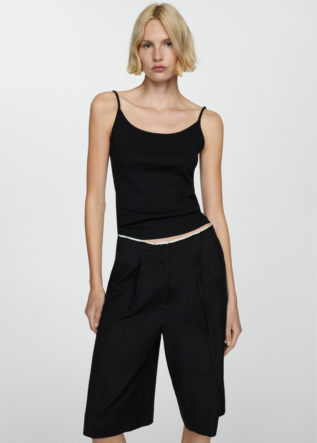 Knit strap top - Woman | MANGO USA