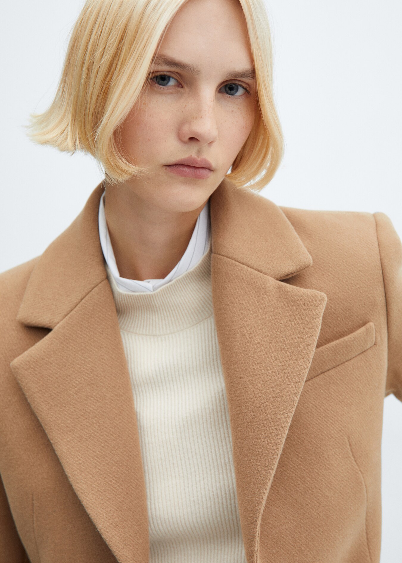 Tailored wool coat - Women | MANGO USA