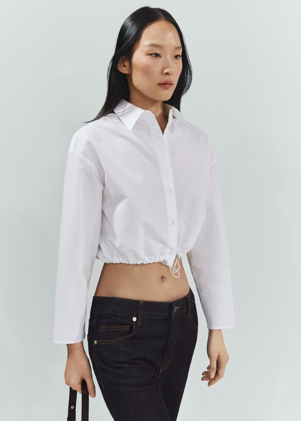Cotton parachute shirt - Woman | MANGO USA