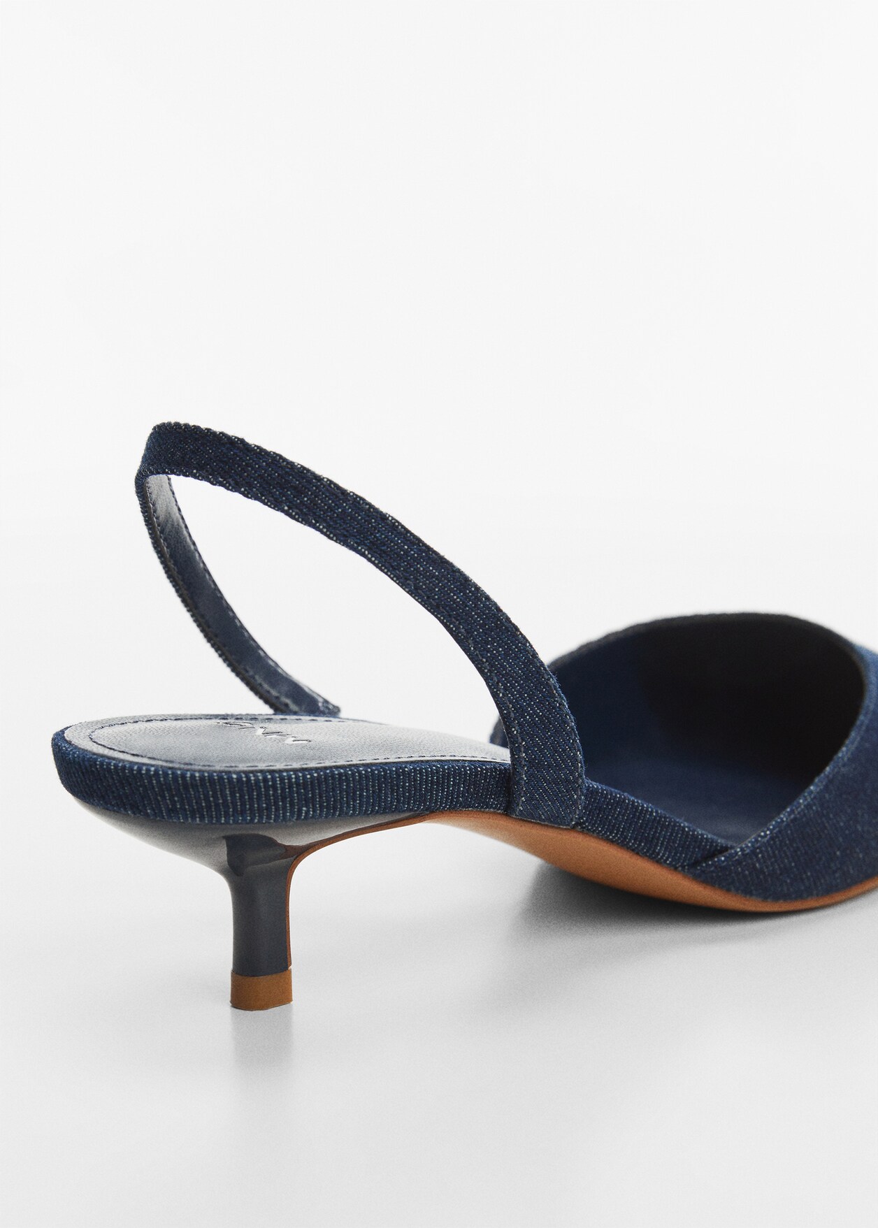 Denim sling back shoes - Woman | MANGO USA
